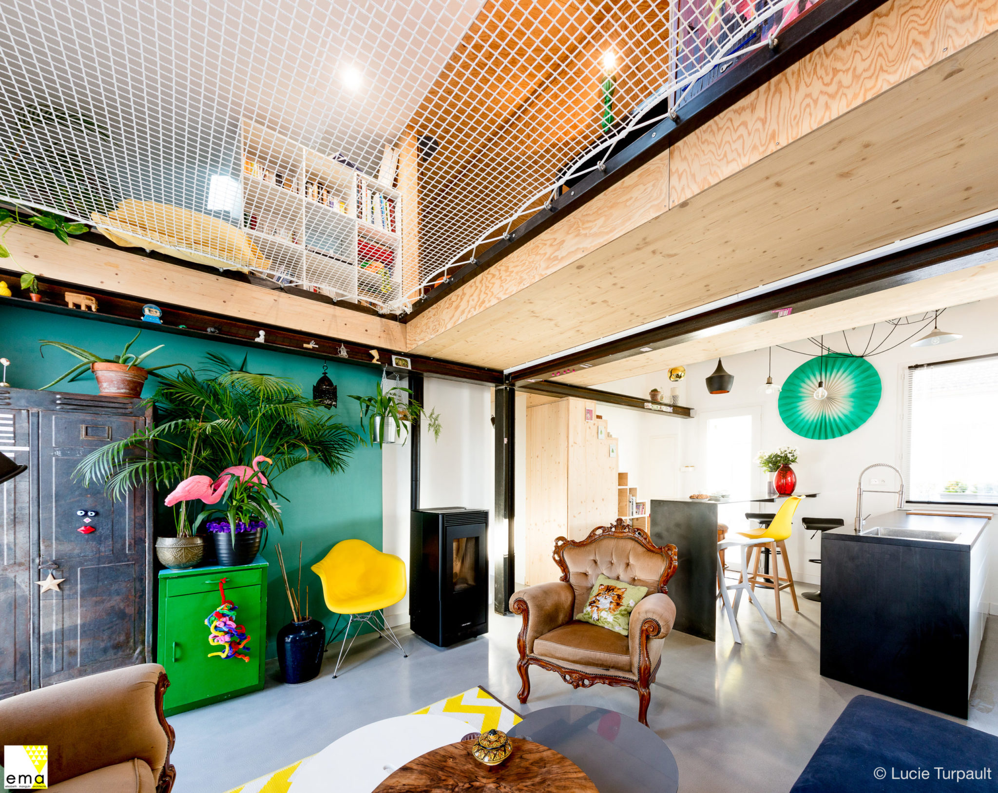 LoftNets, des filets d'habitation pour un intérieur unique - Jessica ...